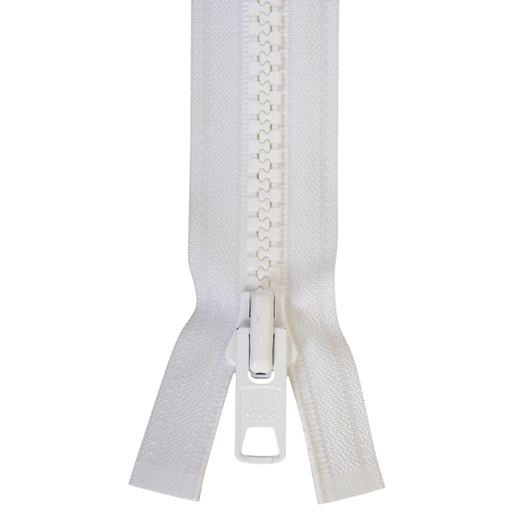 YKK « #10 Vislon Lock-Slide "54"" White – Ennis Fabrics
