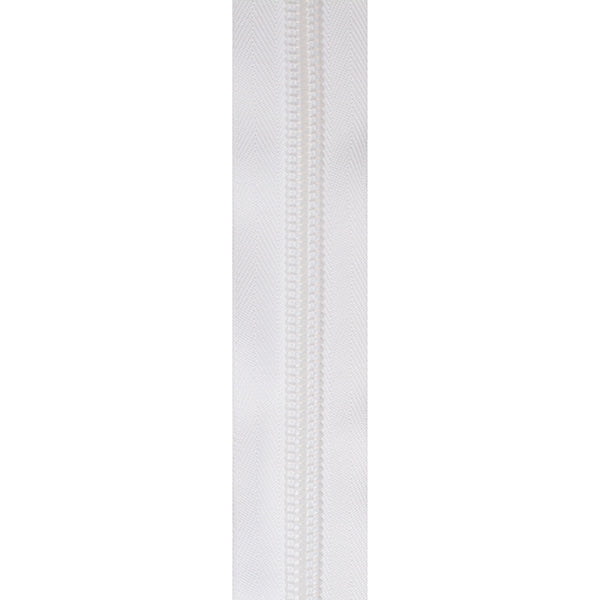 #10 Coil Zipper Chain White – Ennis Fabrics